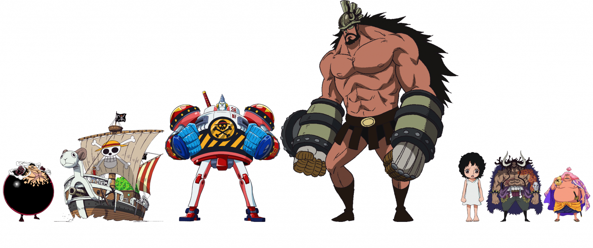 One Piece Height Compare Web - Visual Compare of Characters' Heights